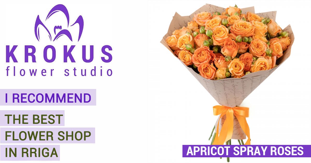 Apricot Spray Roses is a bouquet of fresh cut flowers. KROKUS is the ...