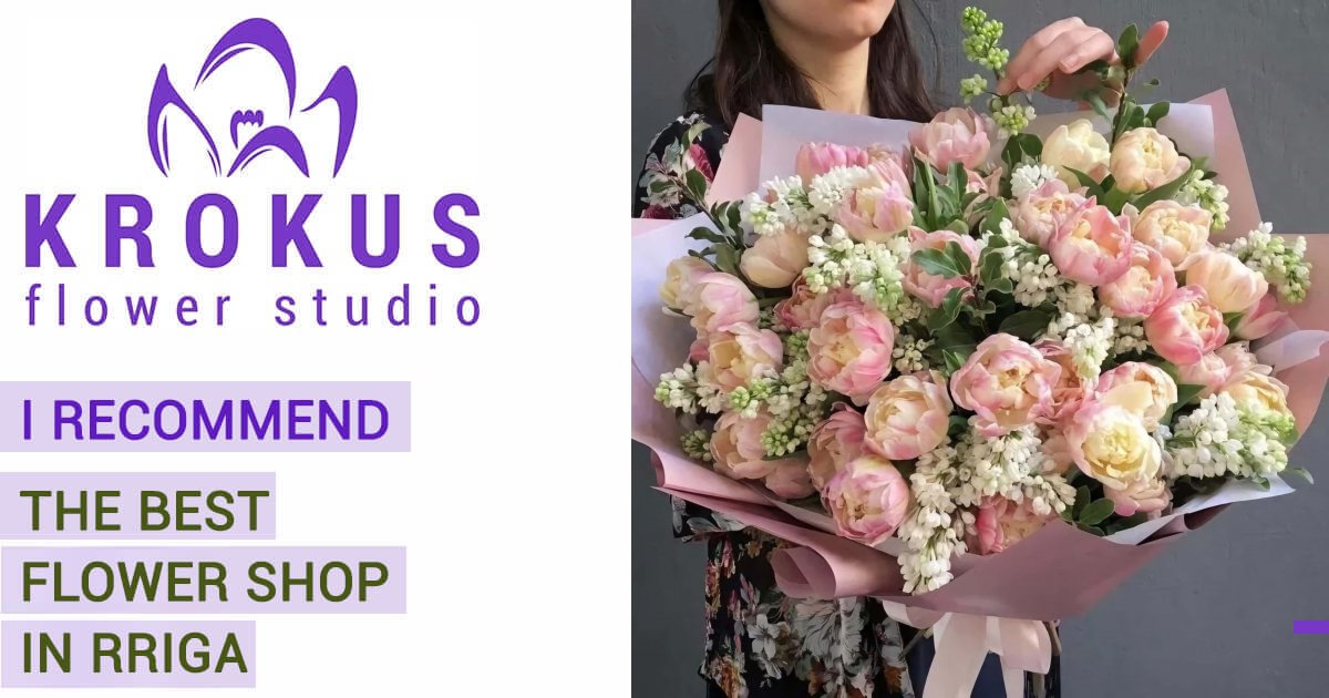 Peony pulips with Lillac is a bouquet of fresh cut flowers. KROKUS is ...