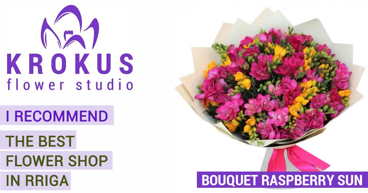 Bouquet raspberry sun is a bouquet of fresh cut flowers. KROKUS is the ...