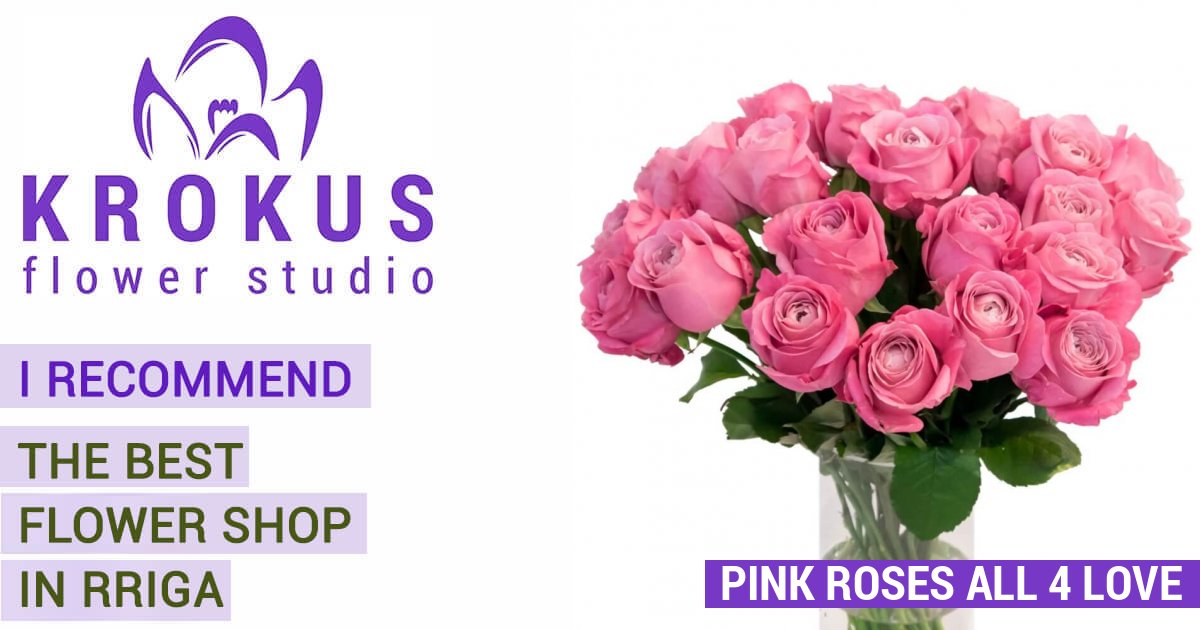 PINK ROSES All 4 love is a bouquet of fresh cut flowers. KROKUS is the ...