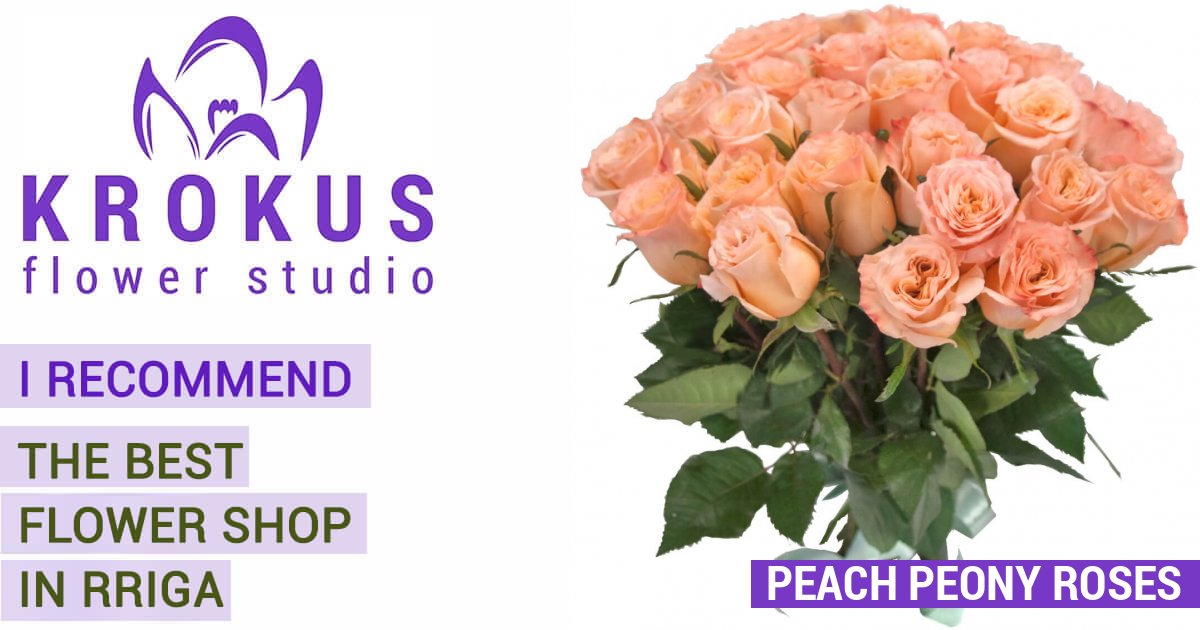 Peach fragrant roses is a bouquet of fresh cut flowers. KROKUS is the ...