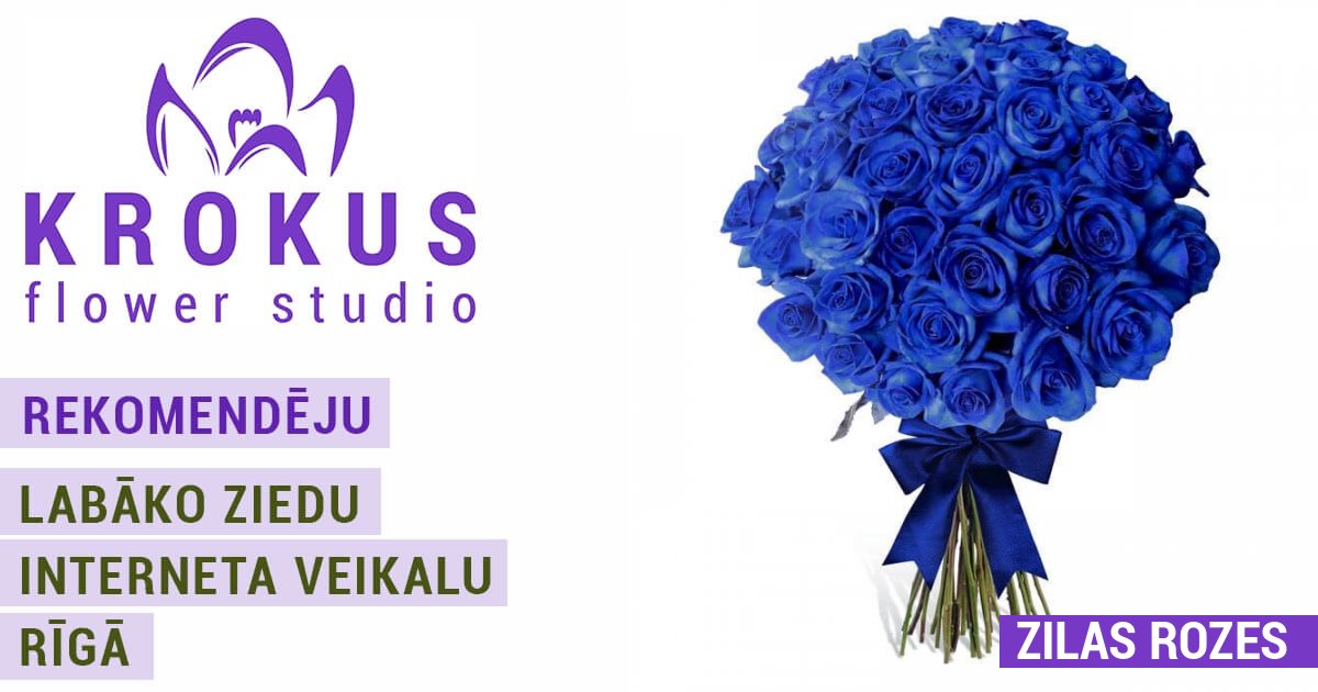 Zilas rozes šis ir pušķis no svaigiem grieztiem ziediem. KROKUS ...